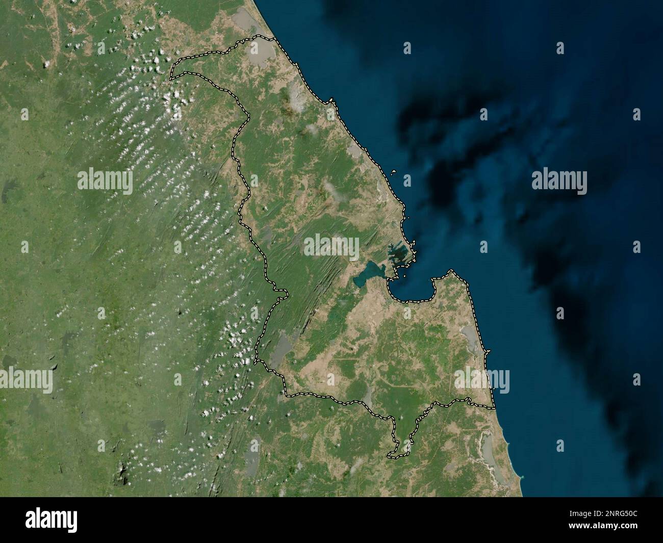 Trincomalee, district of Sri Lanka. Low resolution satellite map Stock ...