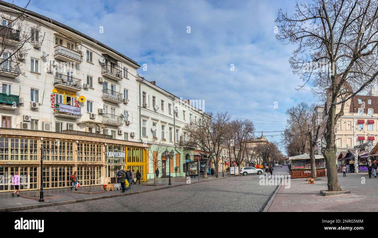 Deribasovskaya street in Odessa, Ukraine Stock Photo - Alamy