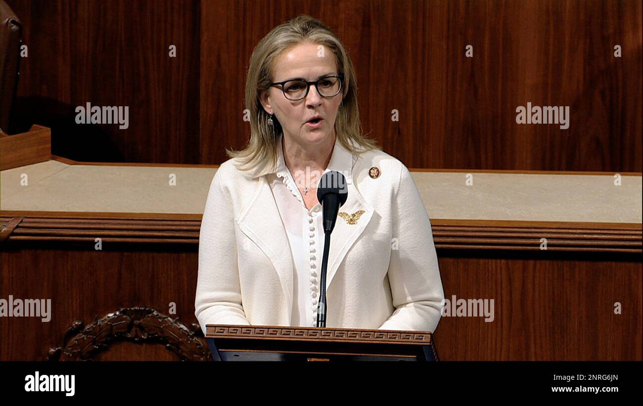 Rep. Madeleine Dean, D-Pa., speaks as the House of Representatives ...