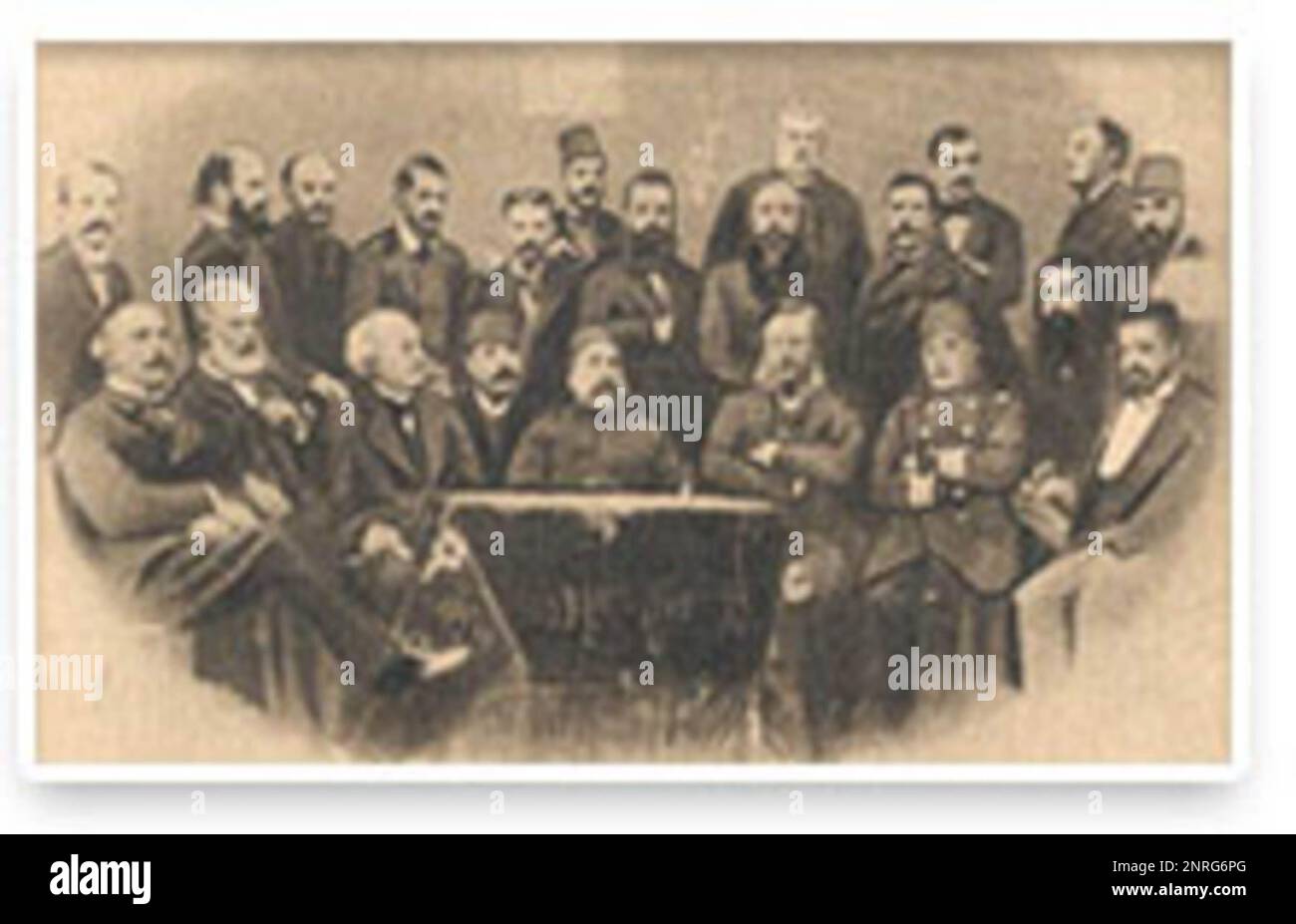 Signatories on Convention of Constantinople 1888 Stock Photo - Alamy
