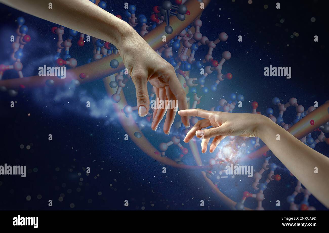 Eternity. Human development and connection of generations, abstract ...