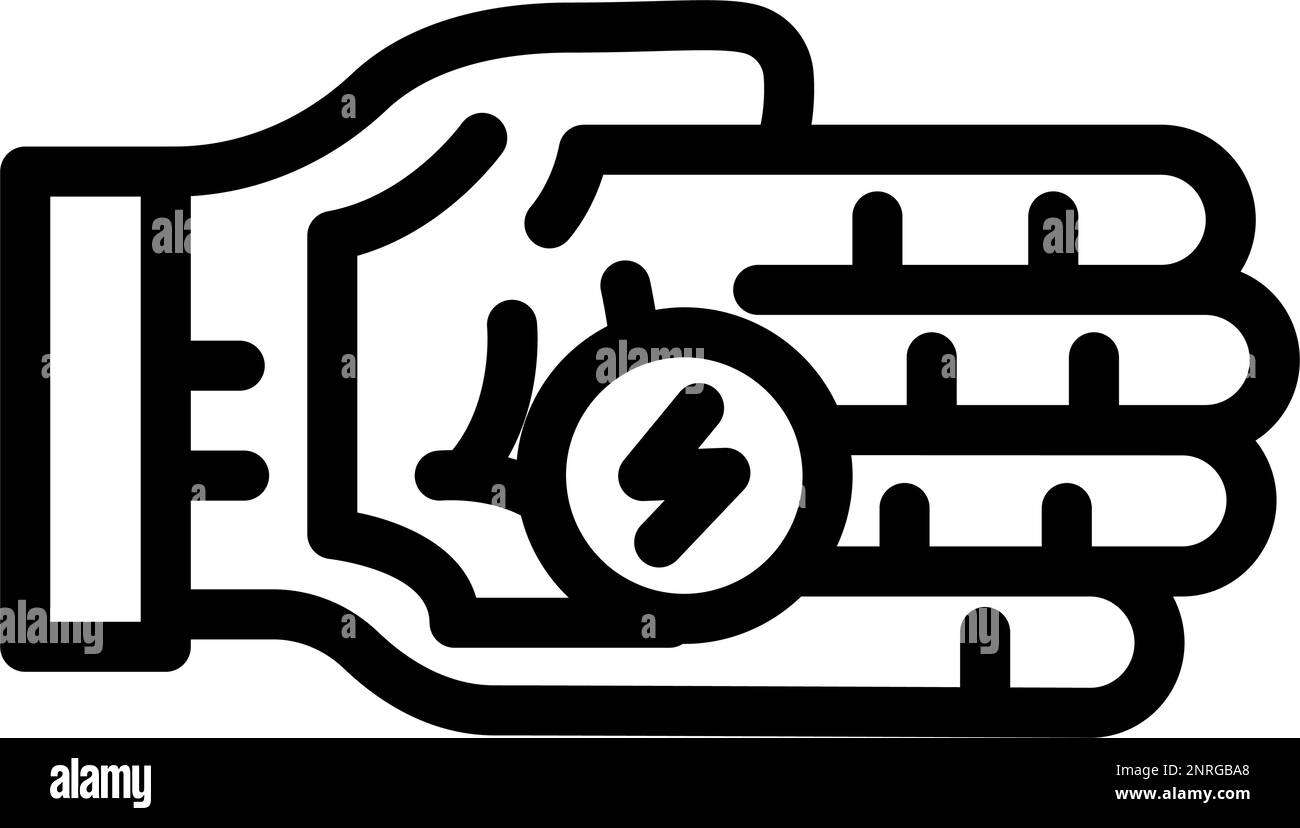 hand pain body ache line icon vector illustration Stock Vector Image ...