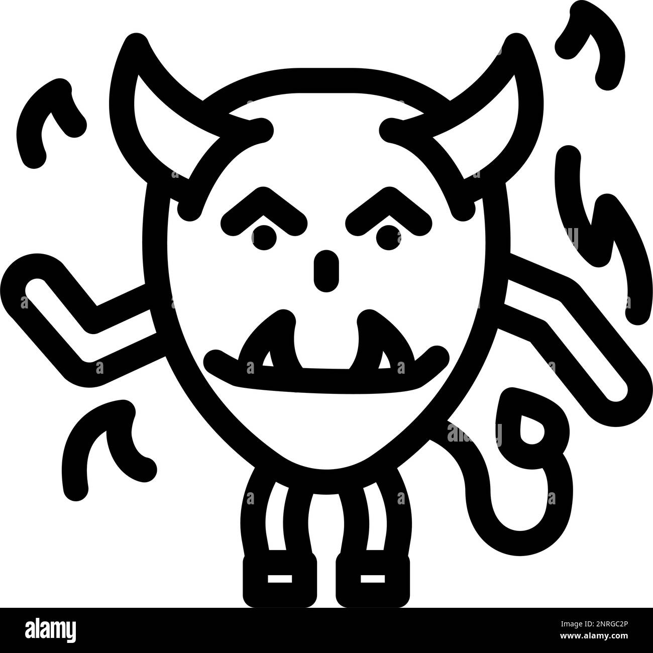 Black little devil Black and White Stock Photos & Images - Alamy