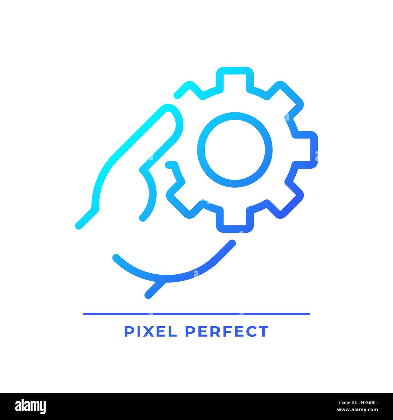 Workplace interaction optimization pixel perfect gradient linear vector icon Stock Vector Image ...