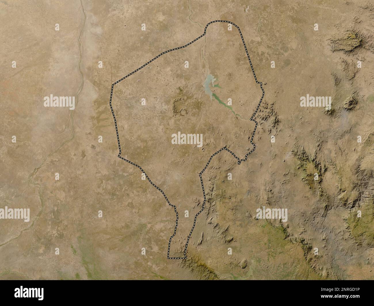 Blue Nile, state of Sudan. Low resolution satellite map Stock Photo - Alamy