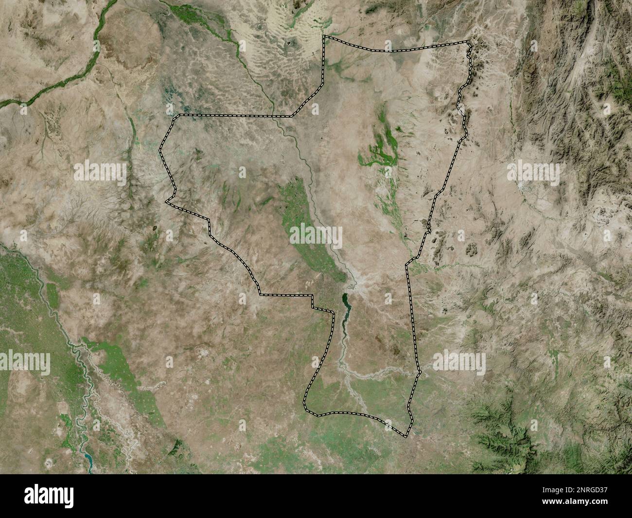 Kassala, state of Sudan. High resolution satellite map Stock Photo - Alamy