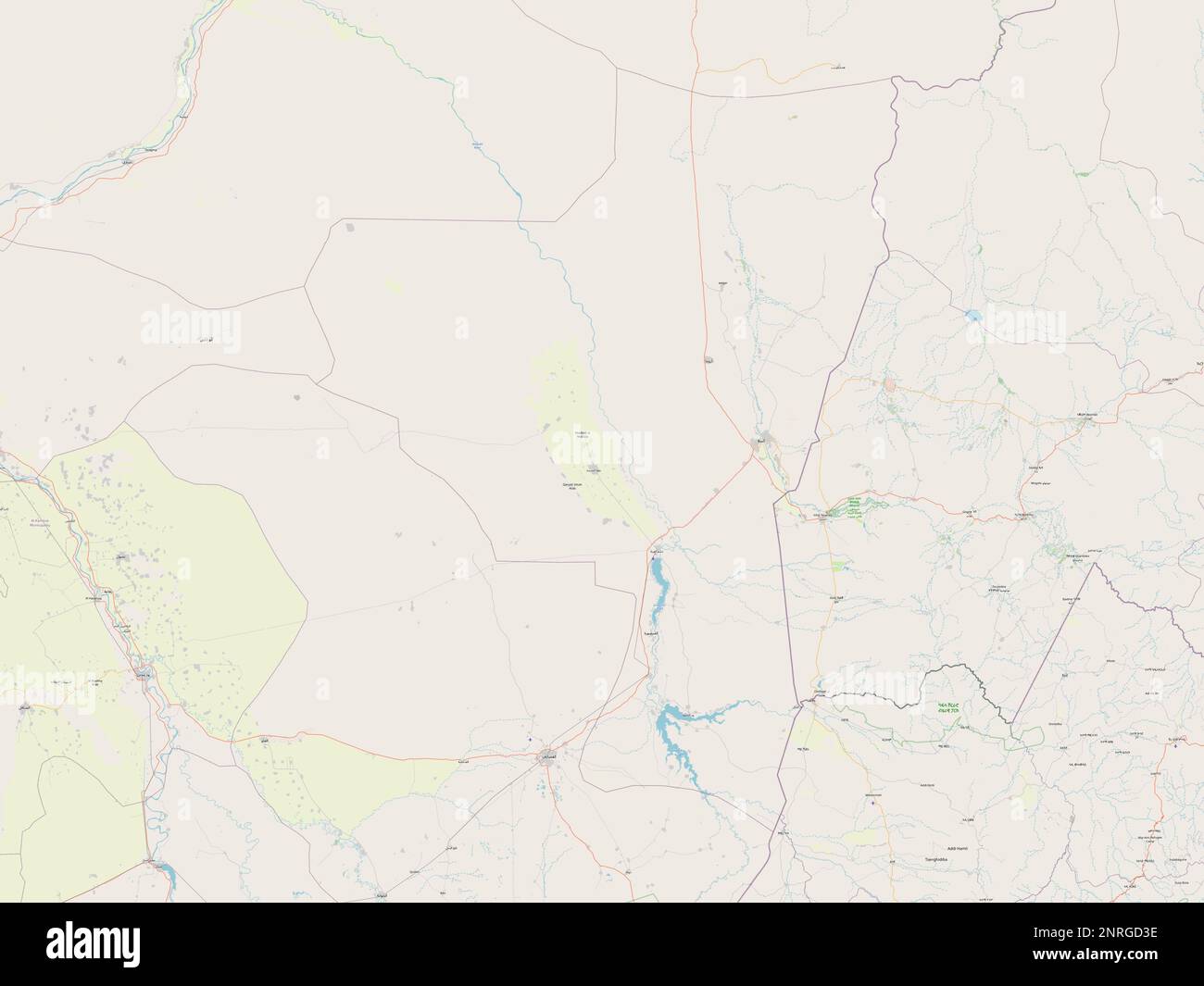 Kassala, state of Sudan. Open Street Map Stock Photo - Alamy