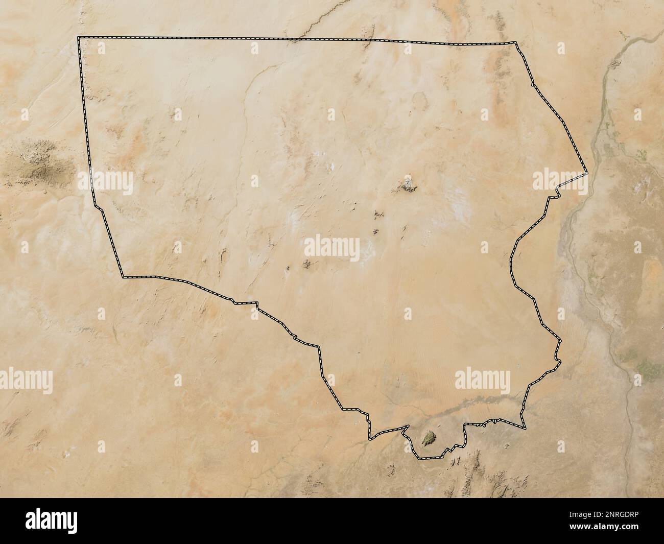 North Kurdufan, state of Sudan. Low resolution satellite map Stock ...