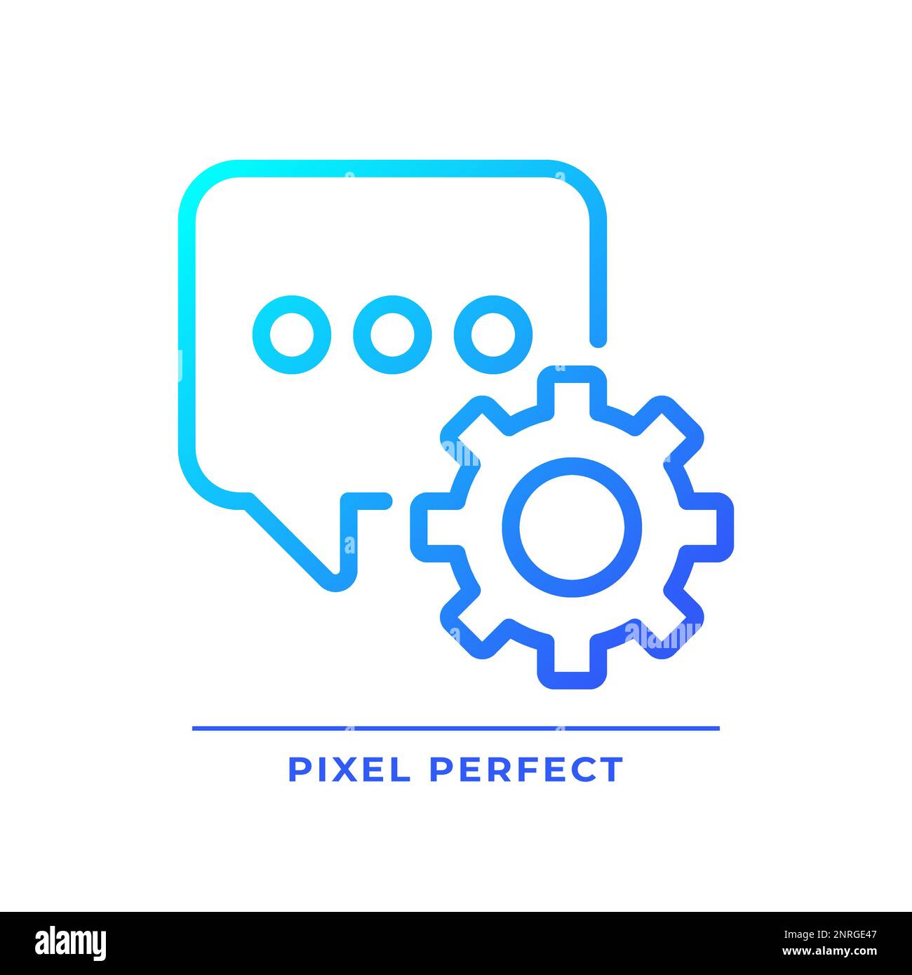 Message settings pixel perfect gradient linear vector icon Stock Vector ... Message settings pixel perfect gradient linear vector icon Stock Vector ...