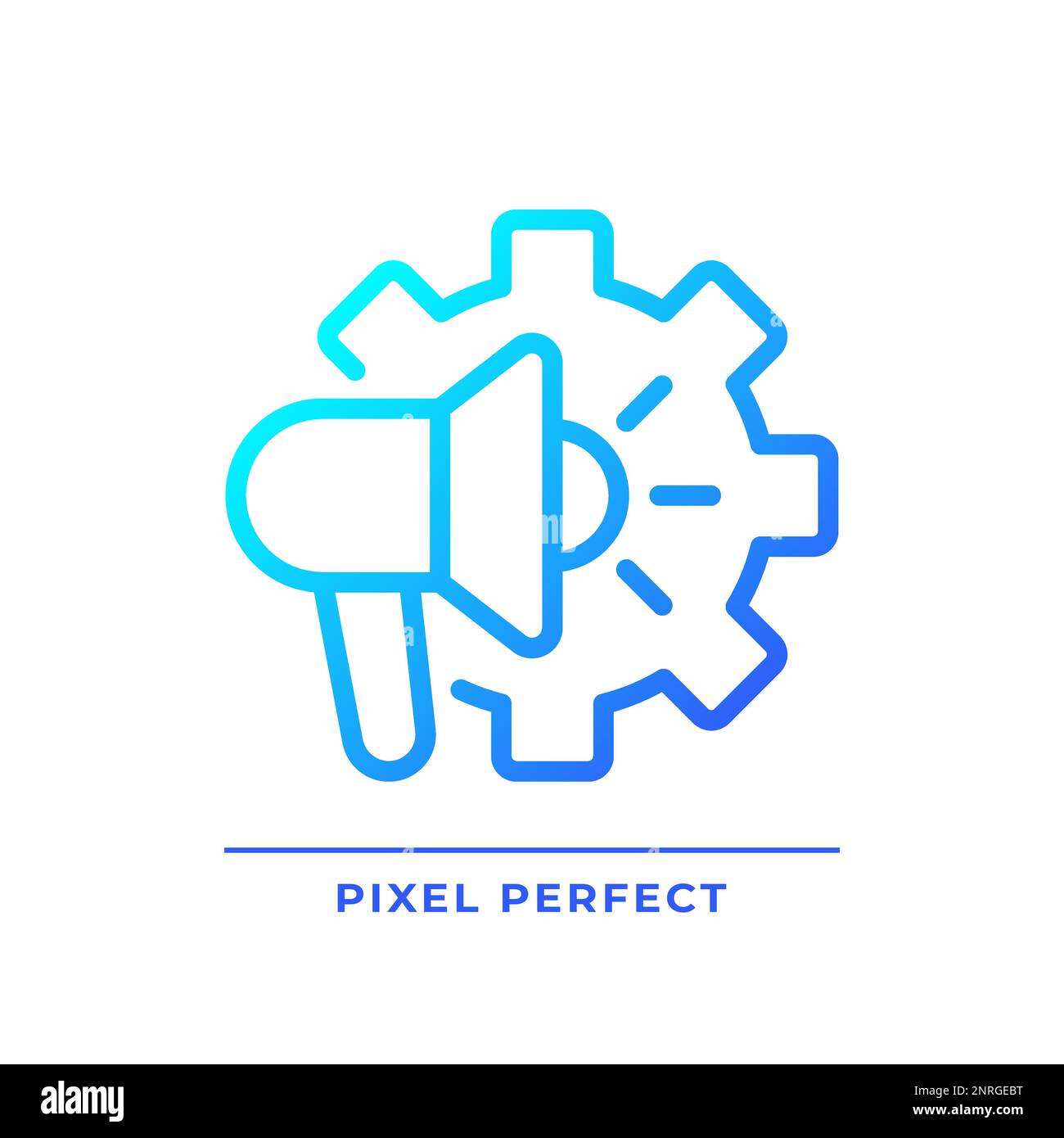 Ad settings pixel perfect gradient linear vector icon Stock Vector ... Ad settings pixel perfect gradient linear vector icon Stock Vector ...