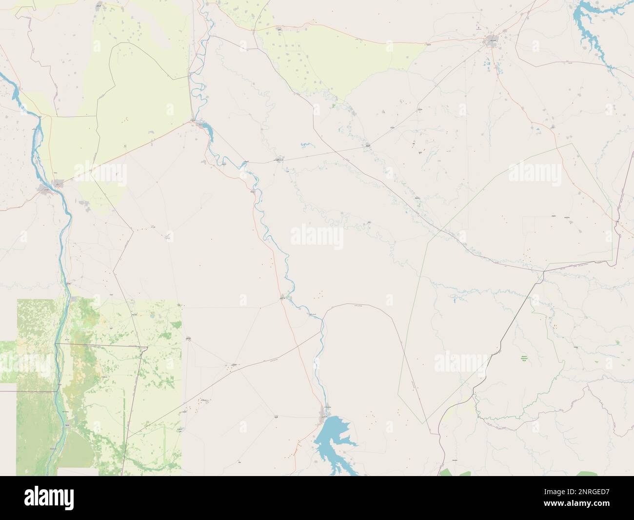 Sennar, state of Sudan. Open Street Map Stock Photo - Alamy