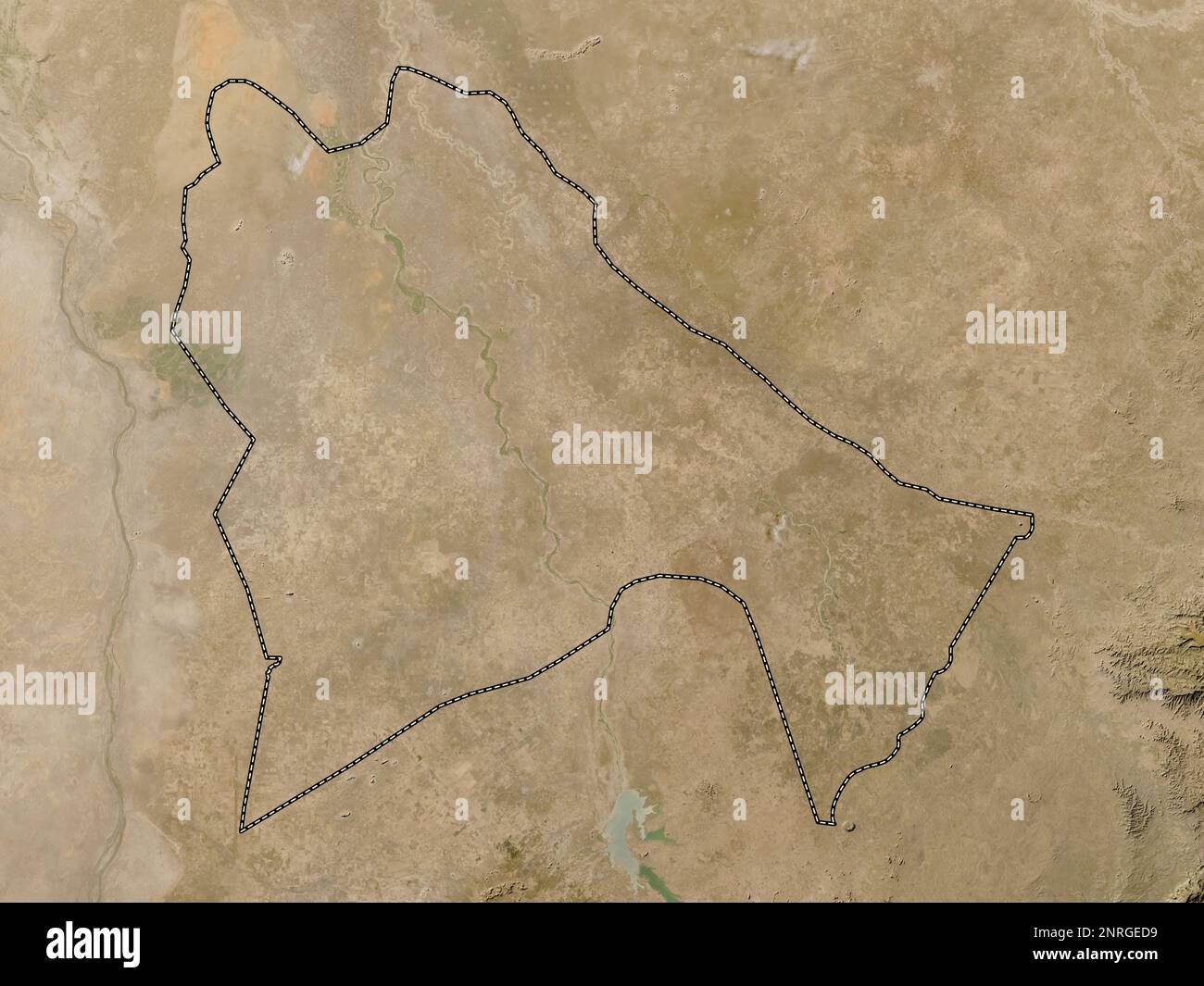 Sennar, state of Sudan. Low resolution satellite map Stock Photo - Alamy