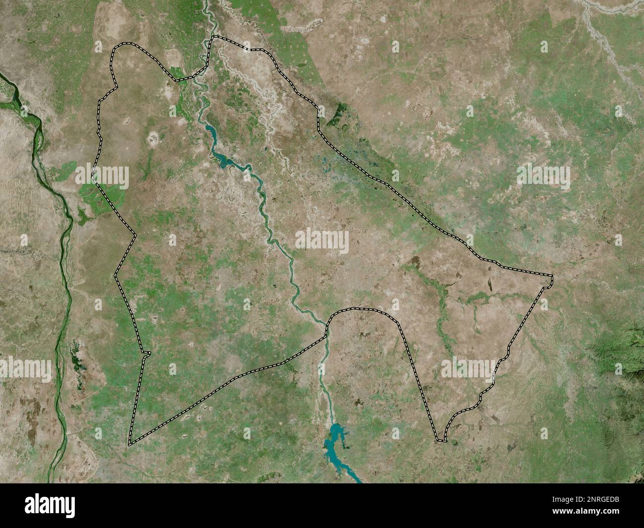Sennar, state of Sudan. High resolution satellite map Stock Photo - Alamy