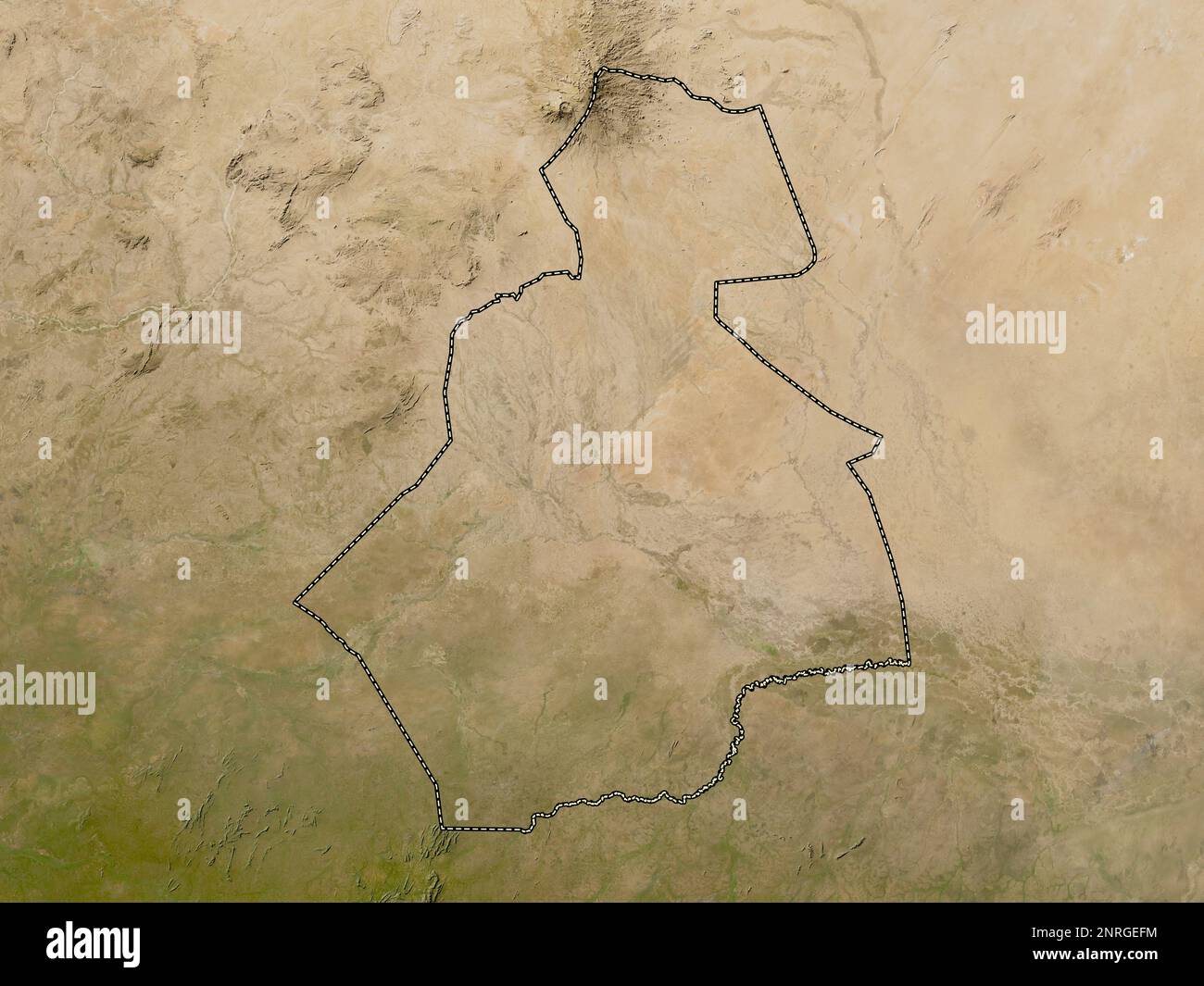 South Darfur, state of Sudan. Low resolution satellite map Stock Photo ...