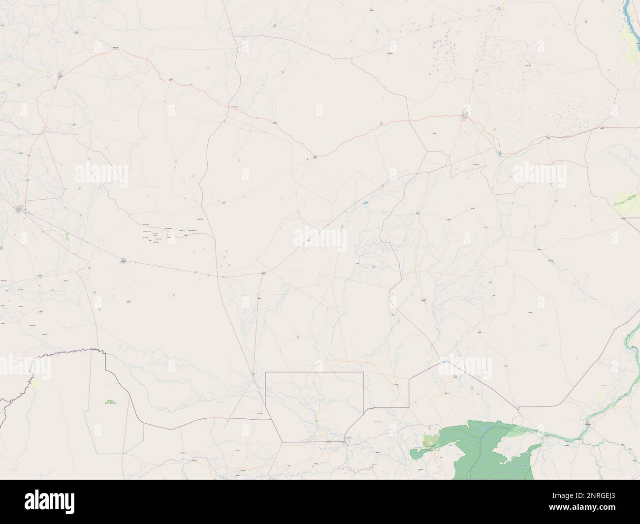 West Kurdufan, state of Sudan. Open Street Map Stock Photo - Alamy