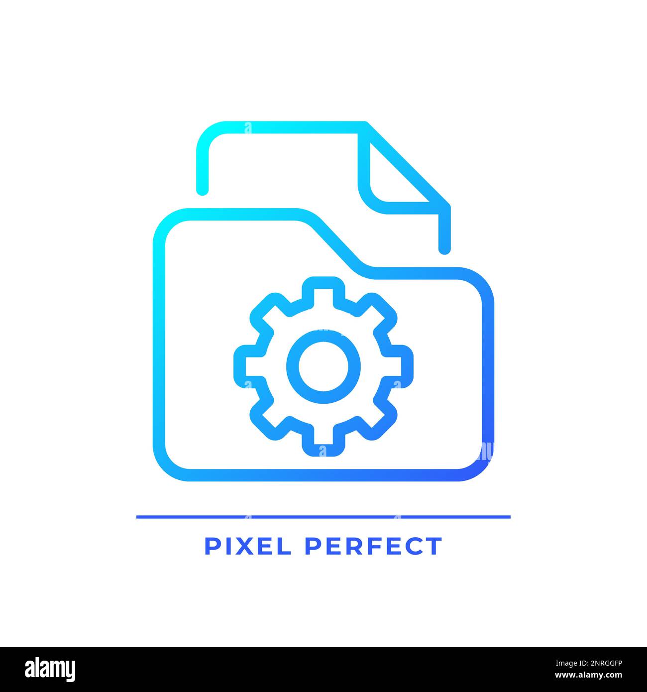 File management pixel perfect gradient linear vector icon Stock Vector Image & Art - Alamy