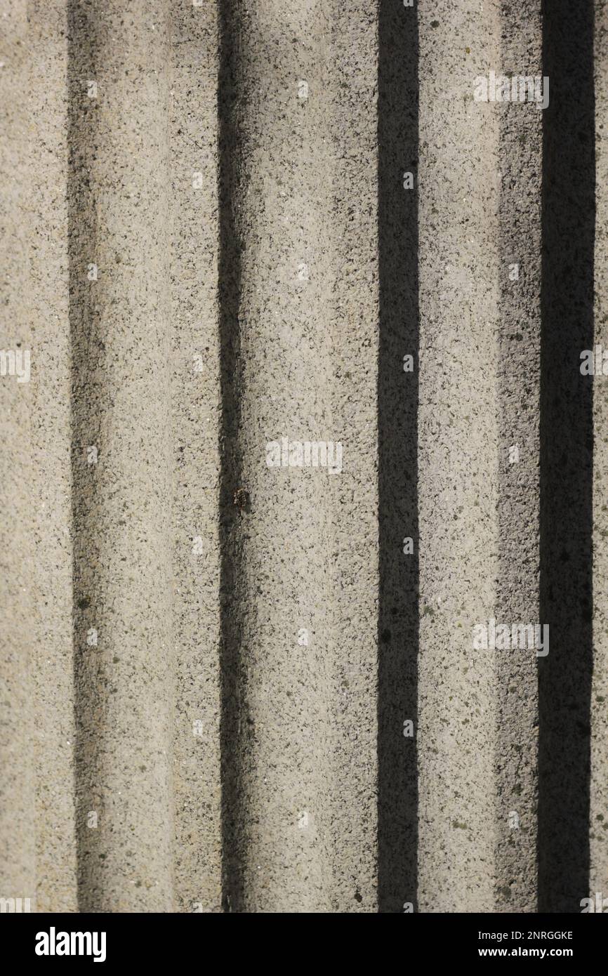 Full frame minimalist view of a typical classical Greek column with ...