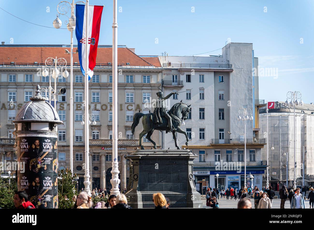 Ban Josip Jelačić Square, Zagreb, Croatia Stock Photo - Alamy