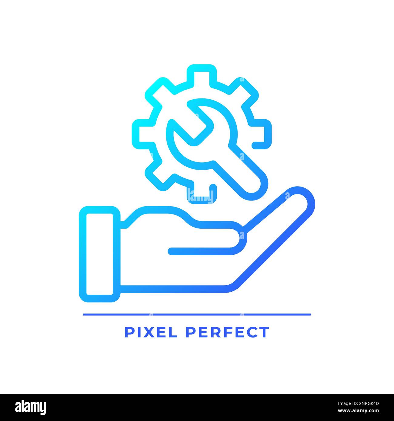 Technical support pixel perfect gradient linear vector icon Stock Vector Image & Art - Alamy