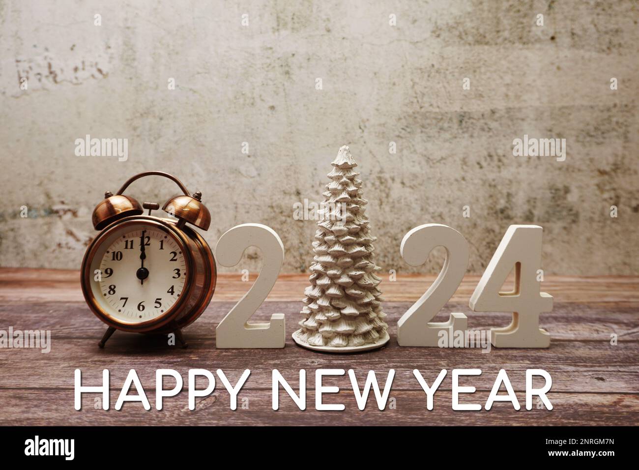 New year 2024 clock hi-res stock photography and images - Alamy