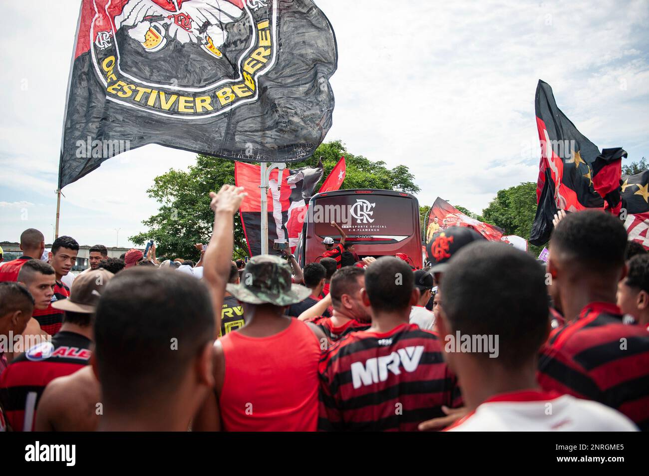 RJ - Rio de Janeiro - 12/13/2019 - Flamengo Boarding - Supporters on ...