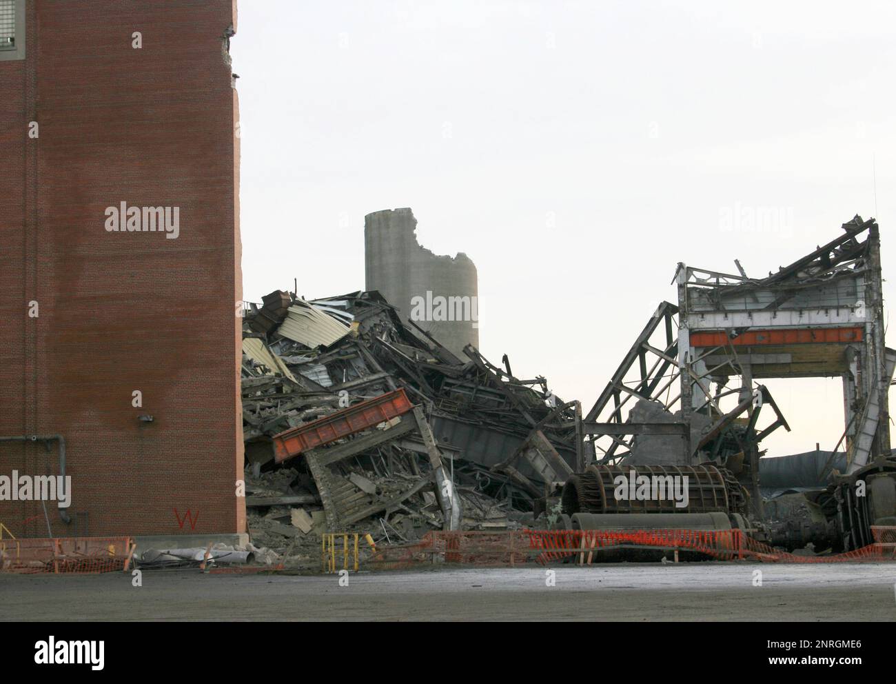 Rubble remains after DTE Energy Co.'s old Conners Creek Power Plant was ...