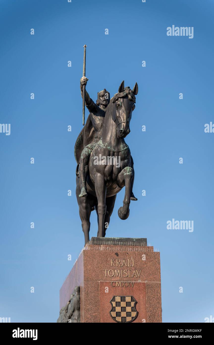 Statue of King Tomislav, Zagreb, Croatia Stock Photo - Alamy