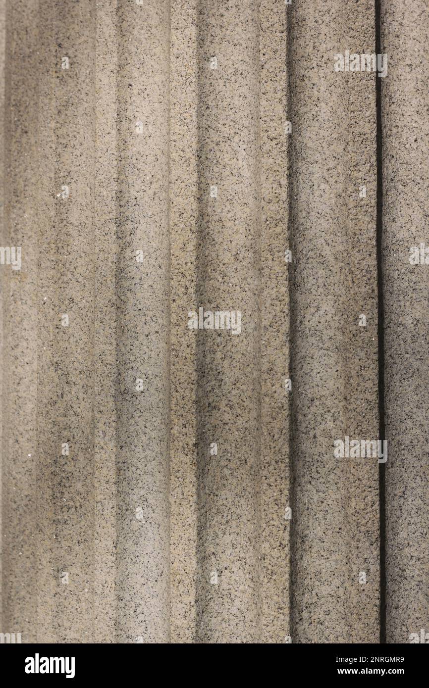 Full frame minimalist view of a typical classical Greek column with ...