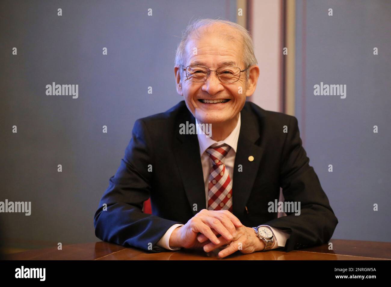 Japanese scientist Akira Yoshino, 71, speaks to media in Stockholm ...