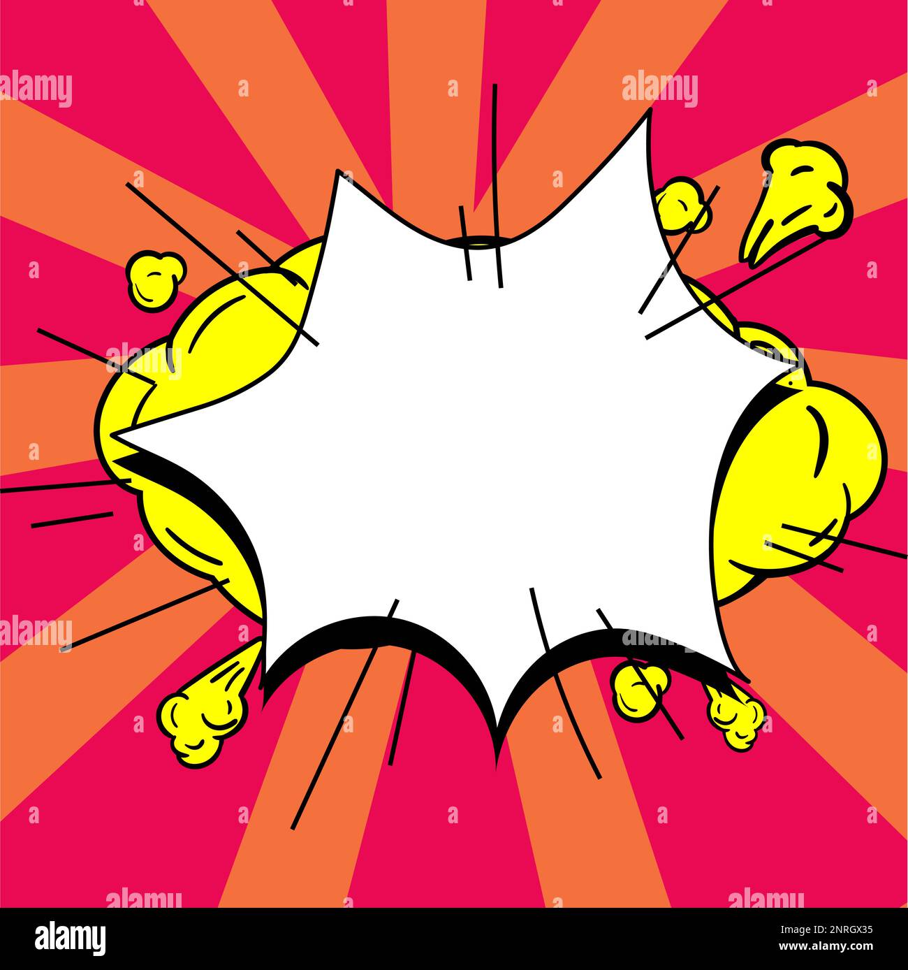 Comics Design Frames. Photo Frame Set With Explosion Bubbles For Add ...