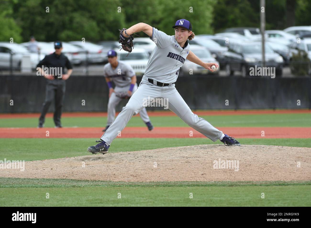 Northwestern University Wildcats pitcher Ryan Bader (19) during game ...