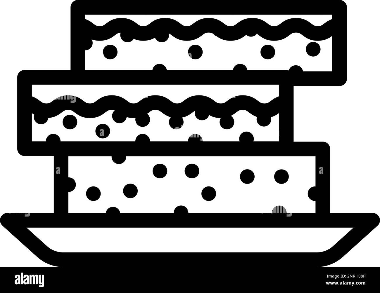 tasty chocolate candy food line icon vector illustration Stock Vector ...