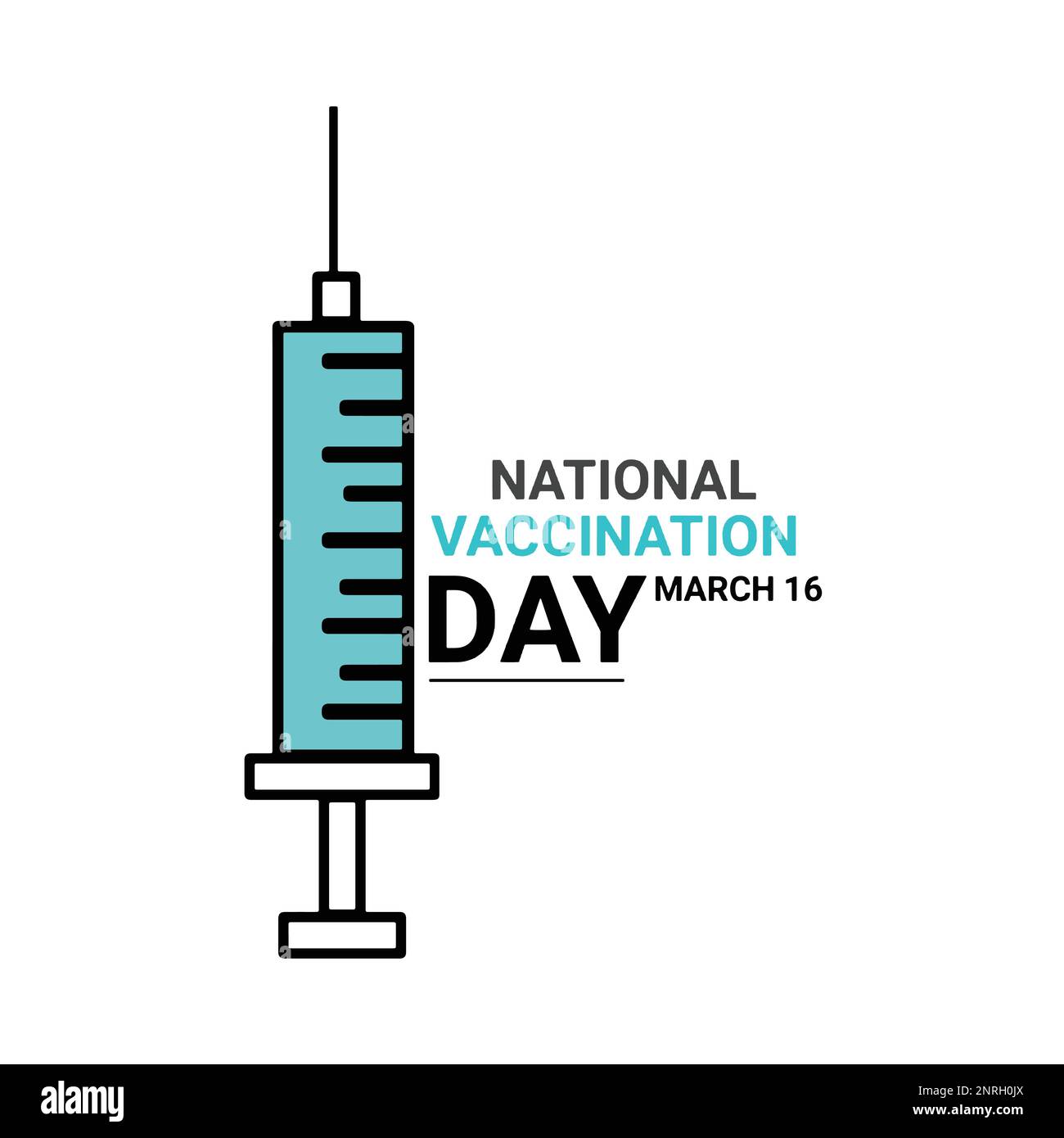 National Vaccination Day vector Template Design Illustration. Syringe ...