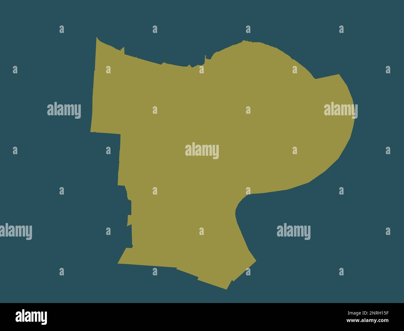 Paramaribo, district of Suriname. Solid color shape Stock Photo - Alamy