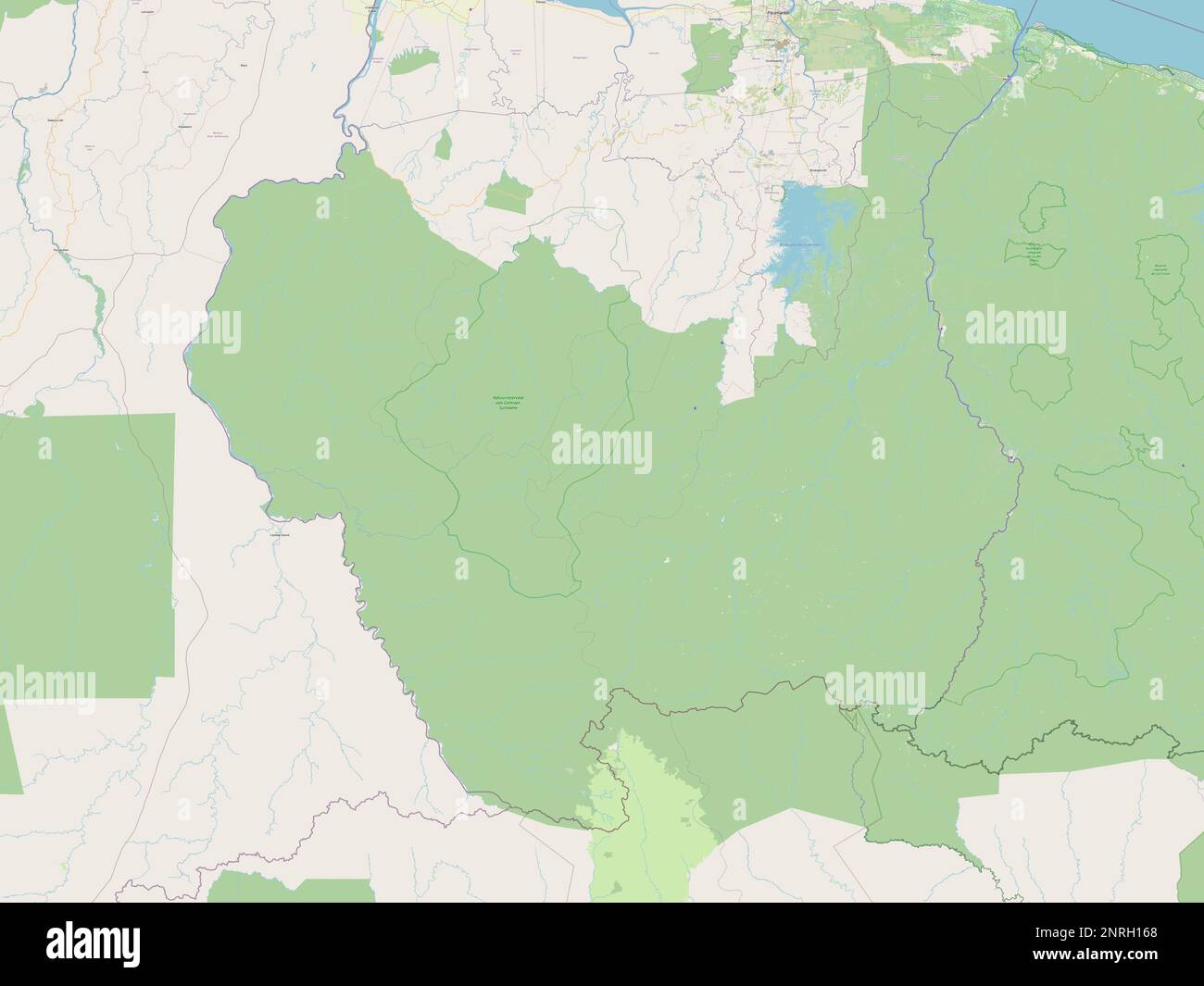 Sipaliwini, district of Suriname. Open Street Map Stock Photo - Alamy