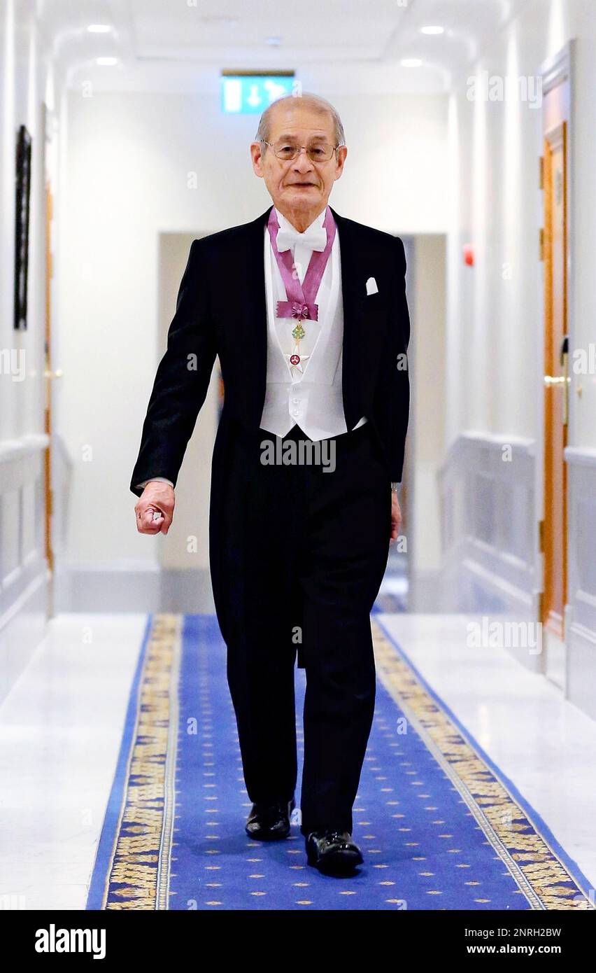 Japanese scientist Akira Yoshino, one of the three winners of 2019 ...