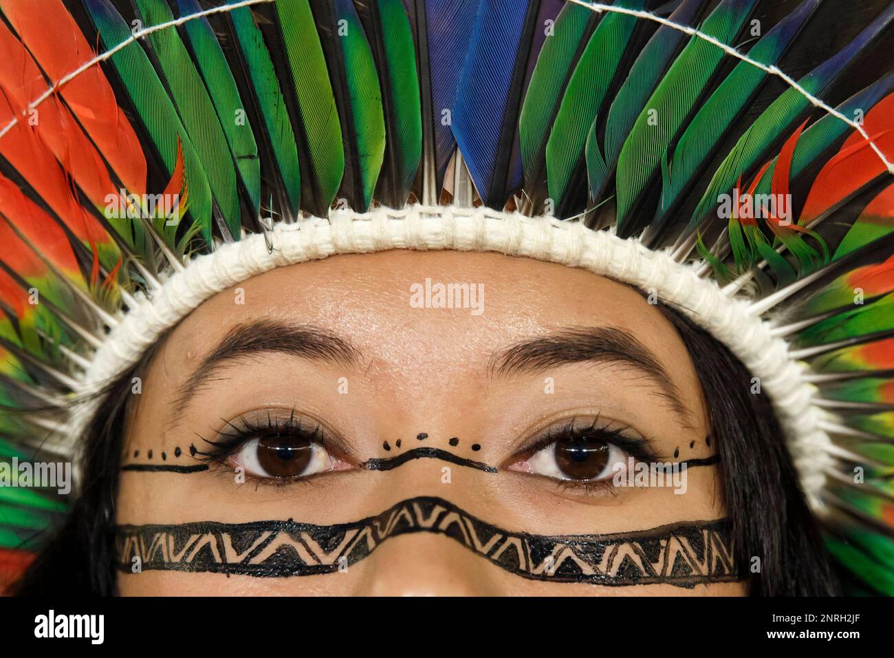 Brazilian Hamangai Pataxo, activist for the rights of indigenous ...