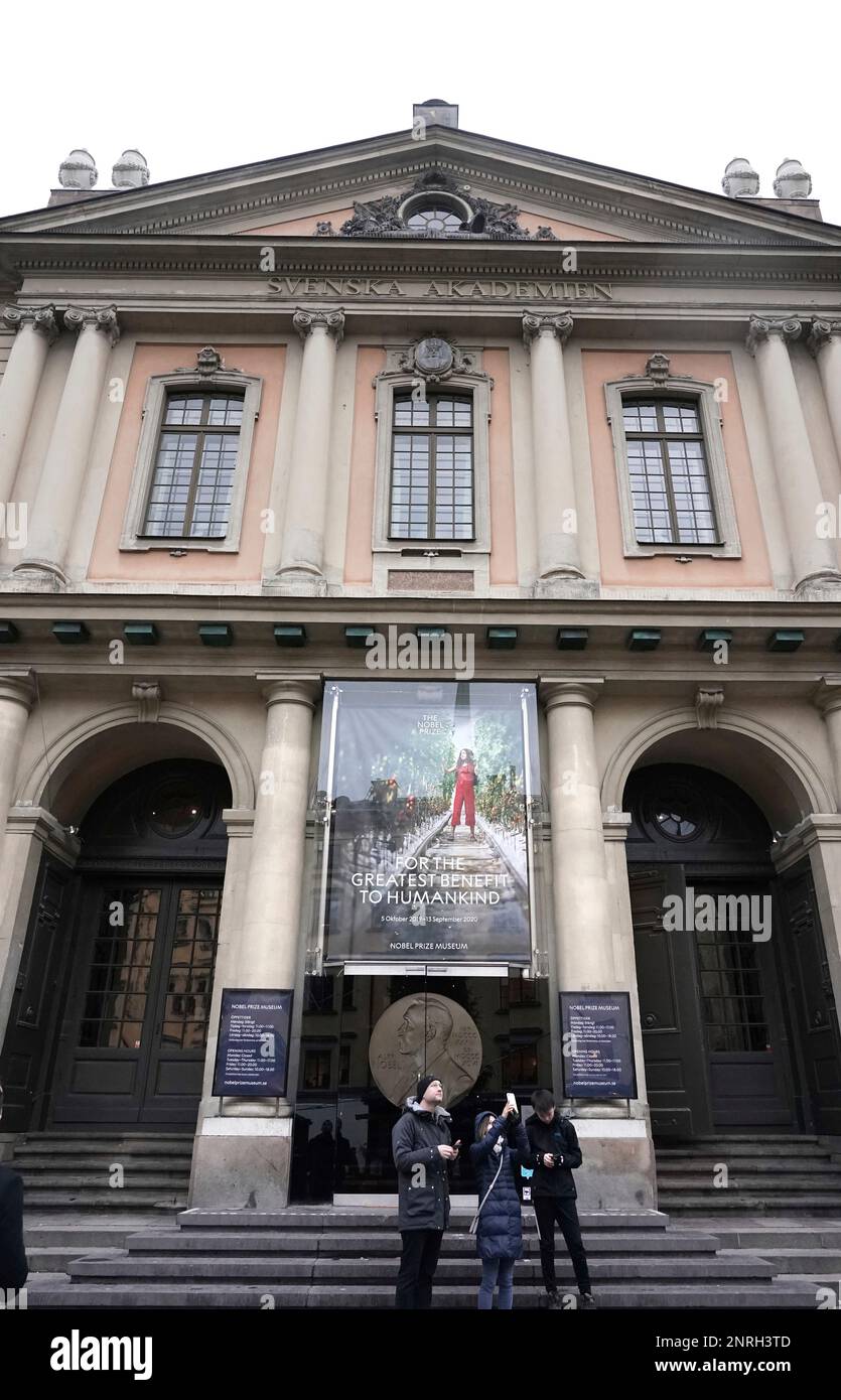 The Nobel Museum is pictured in Stockholm, Sweden on Dec.9, 2019.( The ...
