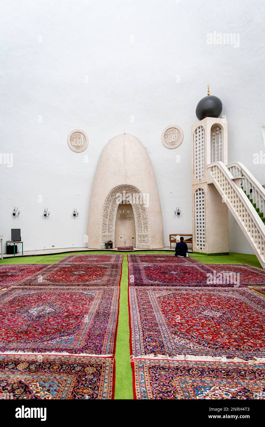 The central mosque prayer hall hi-res stock photography and images - Alamy