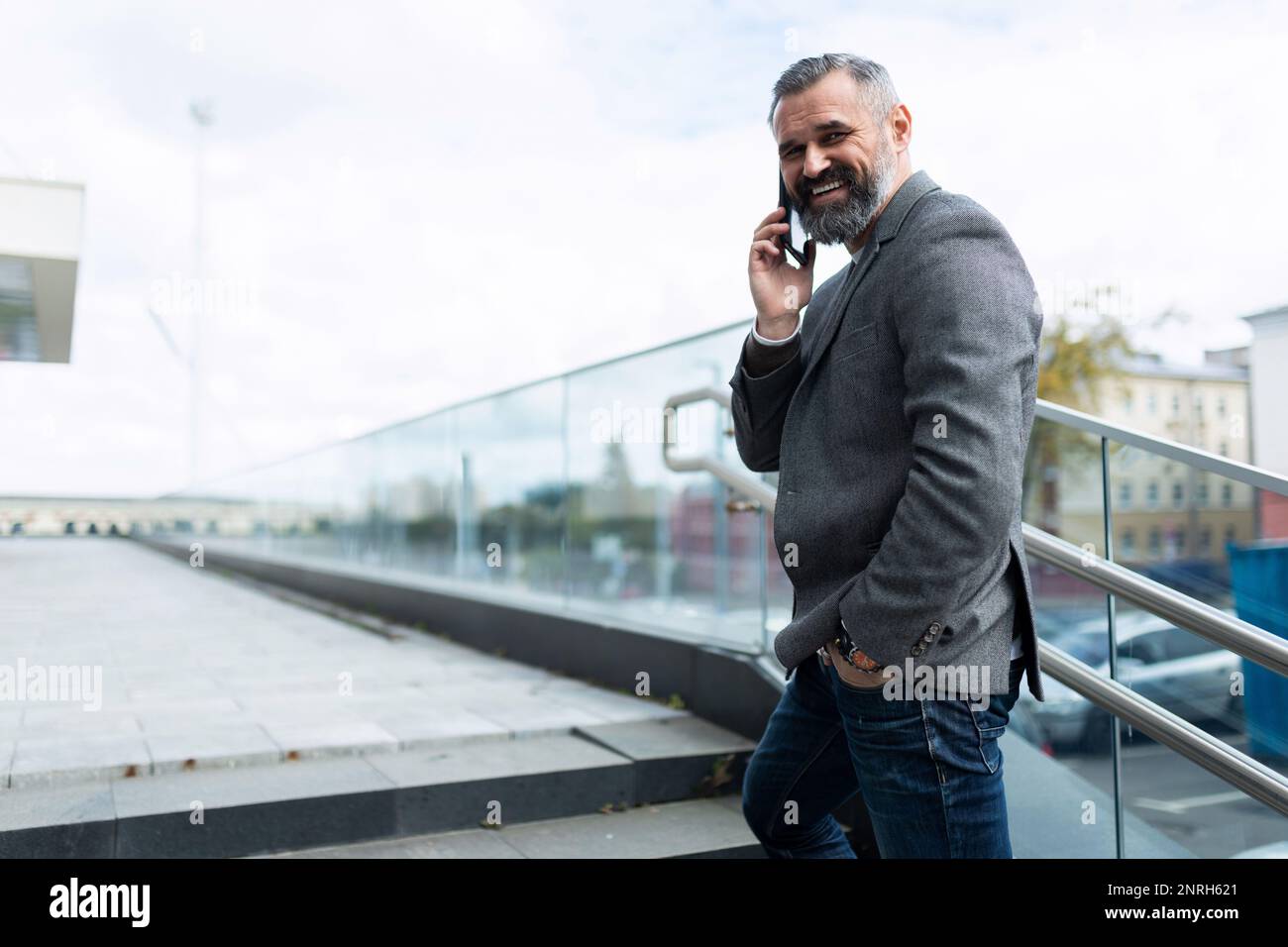 Handsome young man turning around hi-res stock photography and images ...