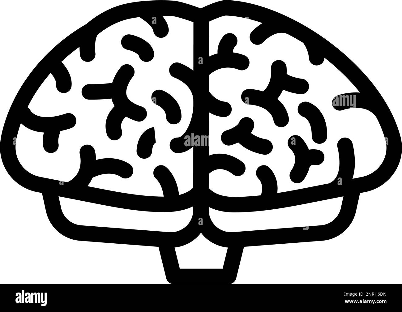 creative brain line icon vector illustration Stock Vector Image & Art ...