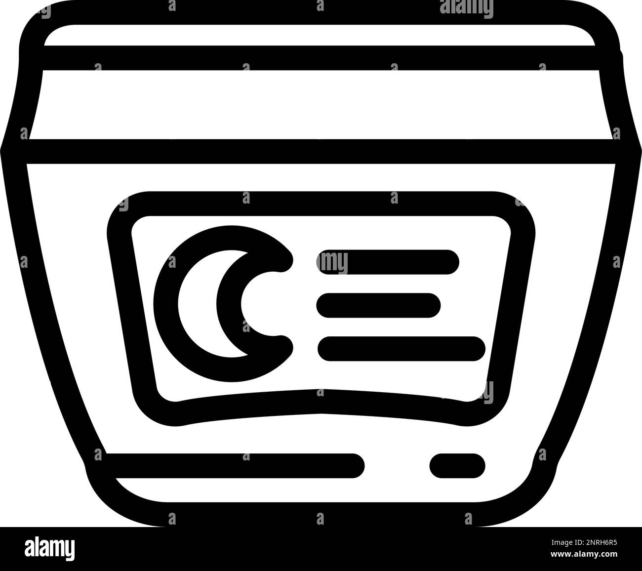 night cream product line icon vector illustration Stock Vector Image ...