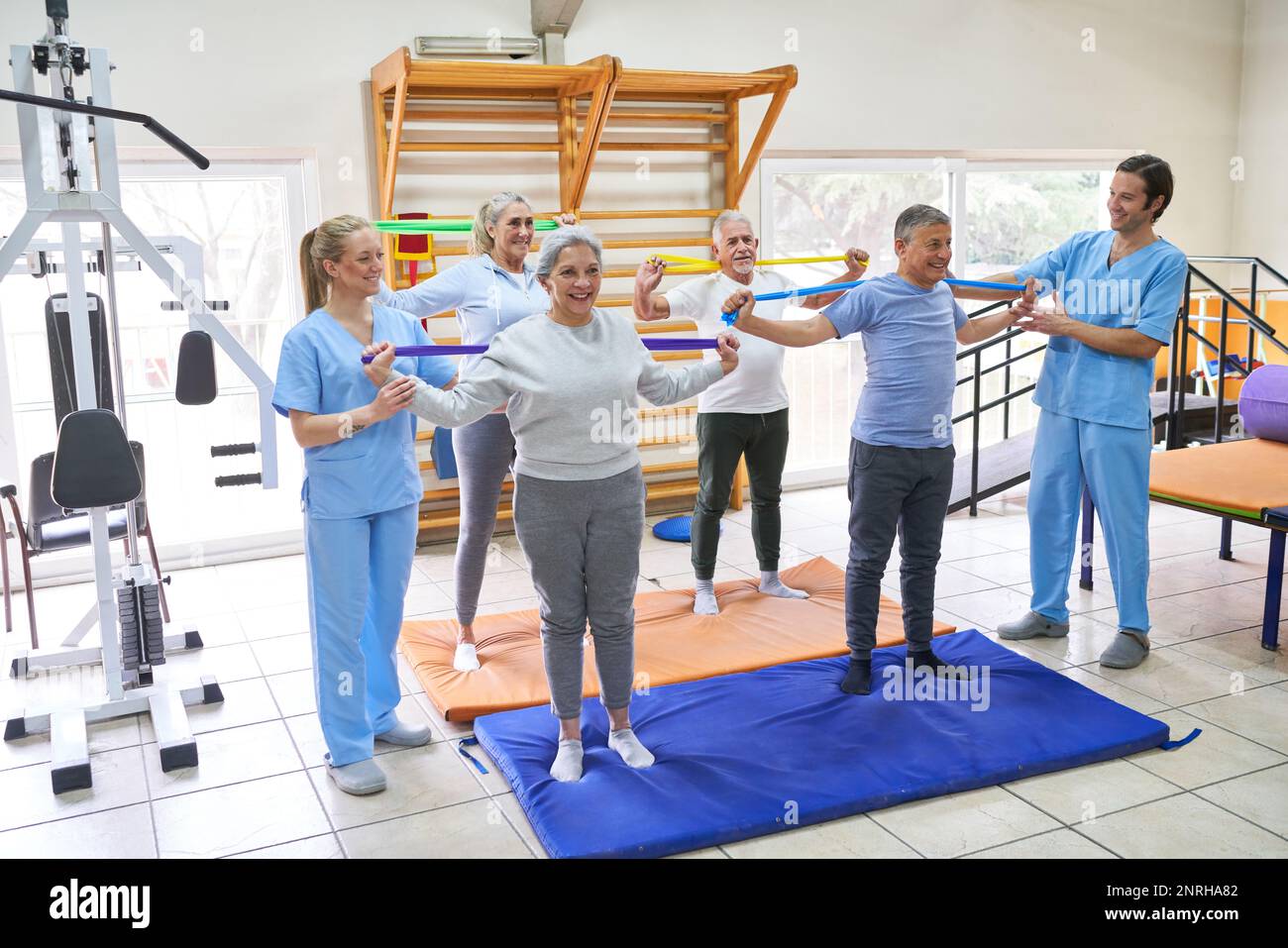 Young smiling pilates instructor hi-res stock photography and images ...