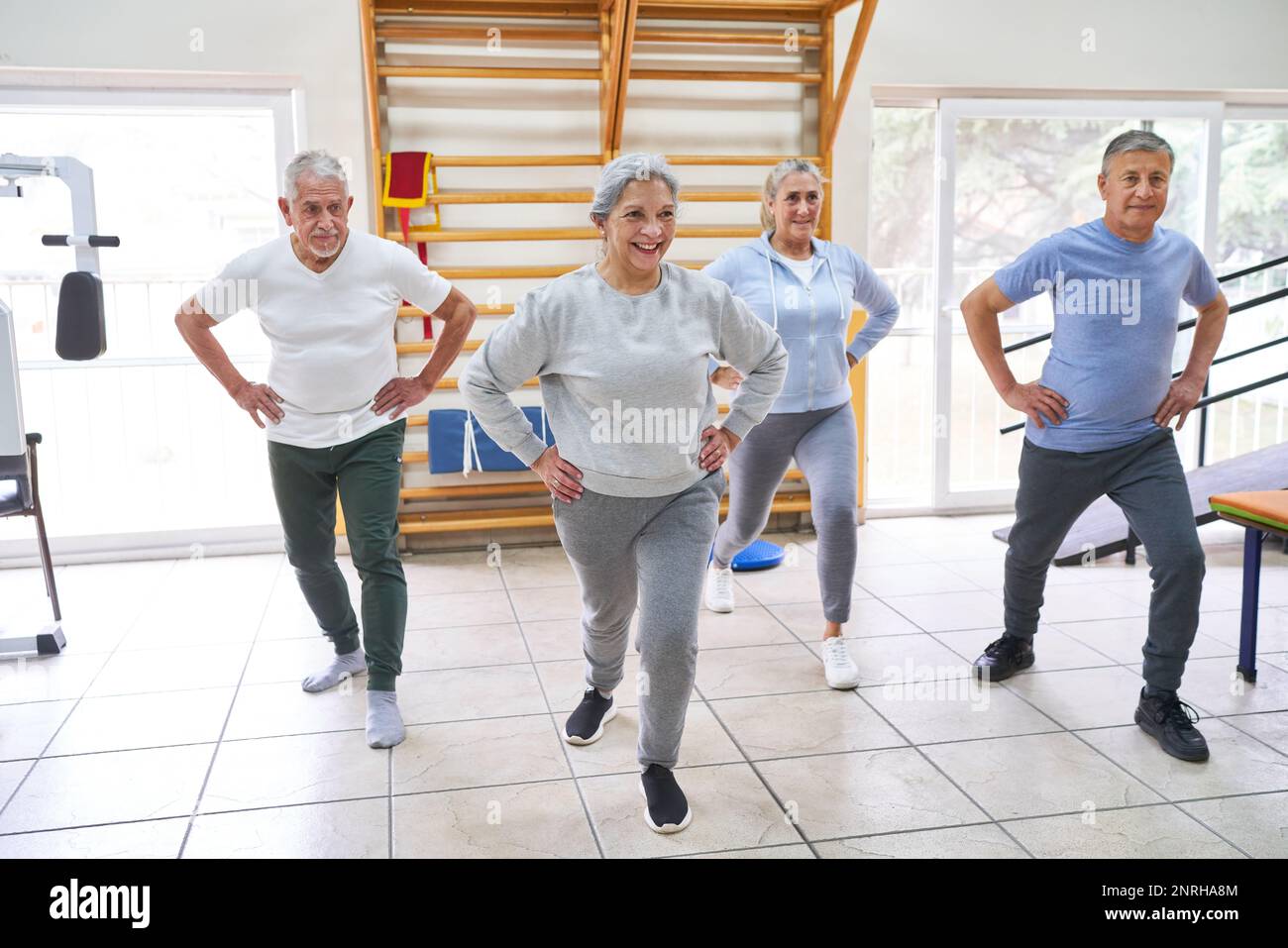 Elderly women smiling four hi-res stock photography and images - Alamy