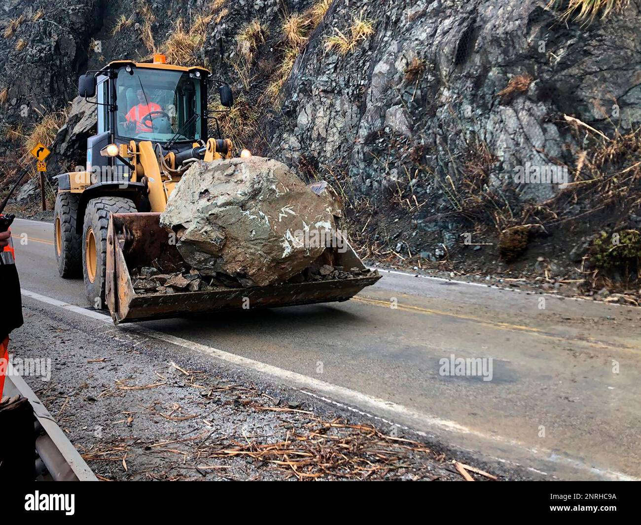 This photo provided by the California Department of Transportation ...