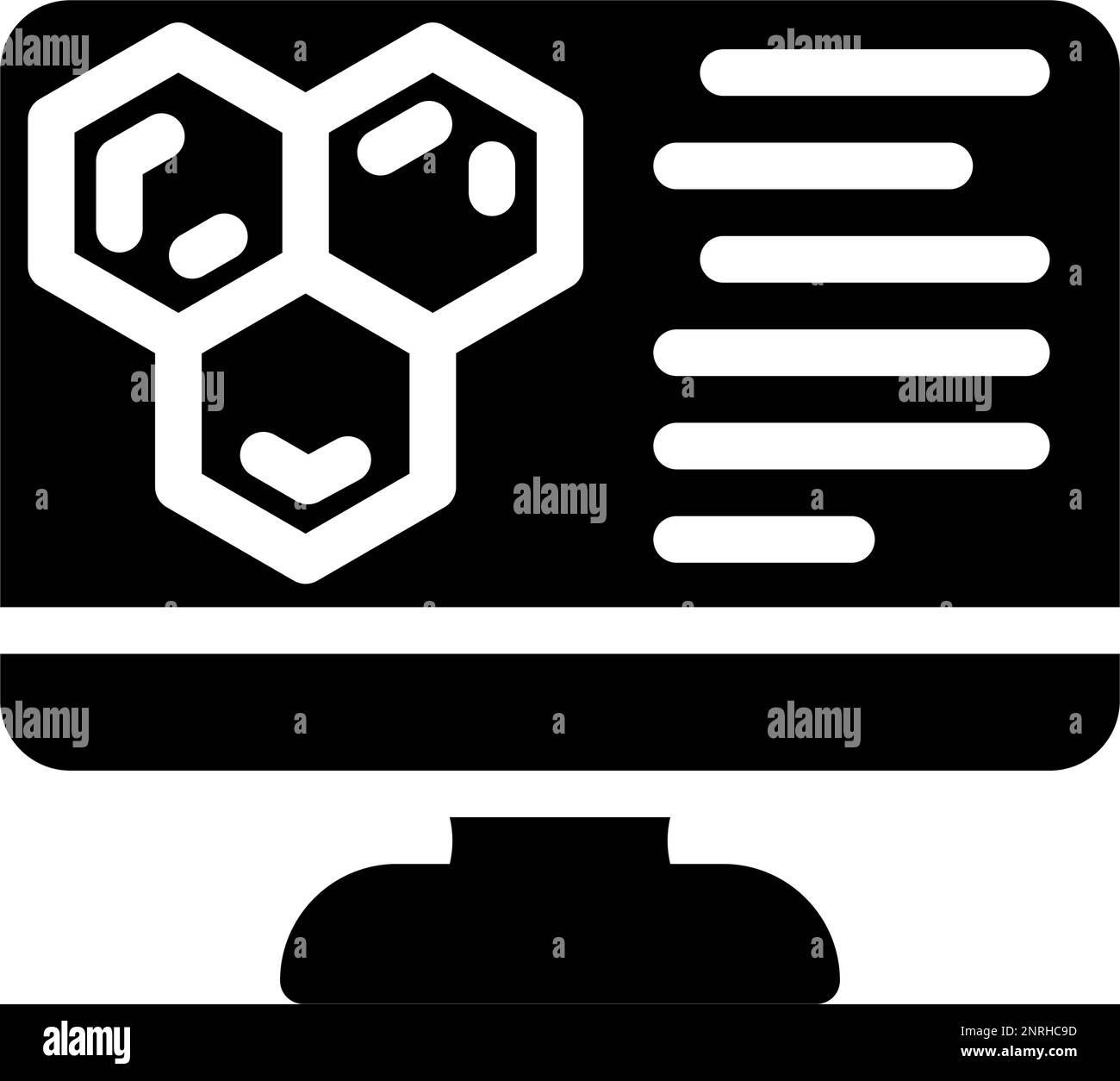 laboratory molecular structure glyph icon vector illustration Stock ...