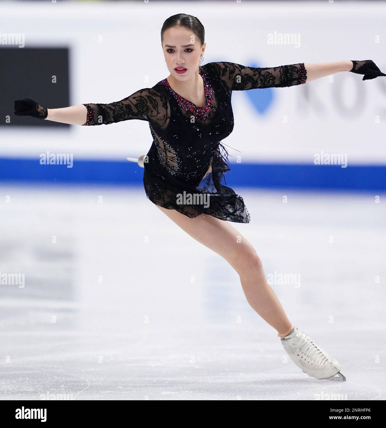 Alina ZAGITOVA of Russia performs during Ladies Short Program (SP) in ...
