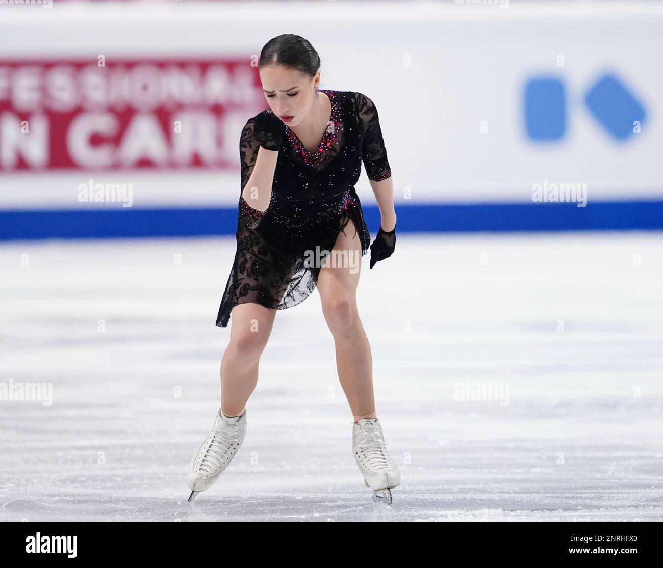 Alina ZAGITOVA of Russia performs during Ladies Short Program (SP) in ...