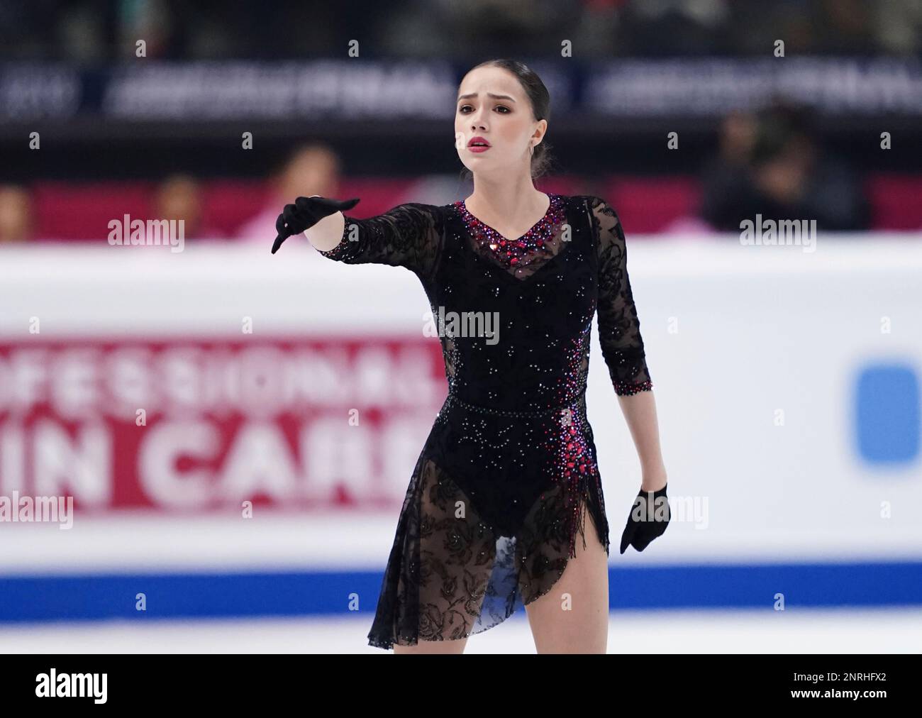 Alina ZAGITOVA of Russia performs during Ladies Short Program (SP) in ...