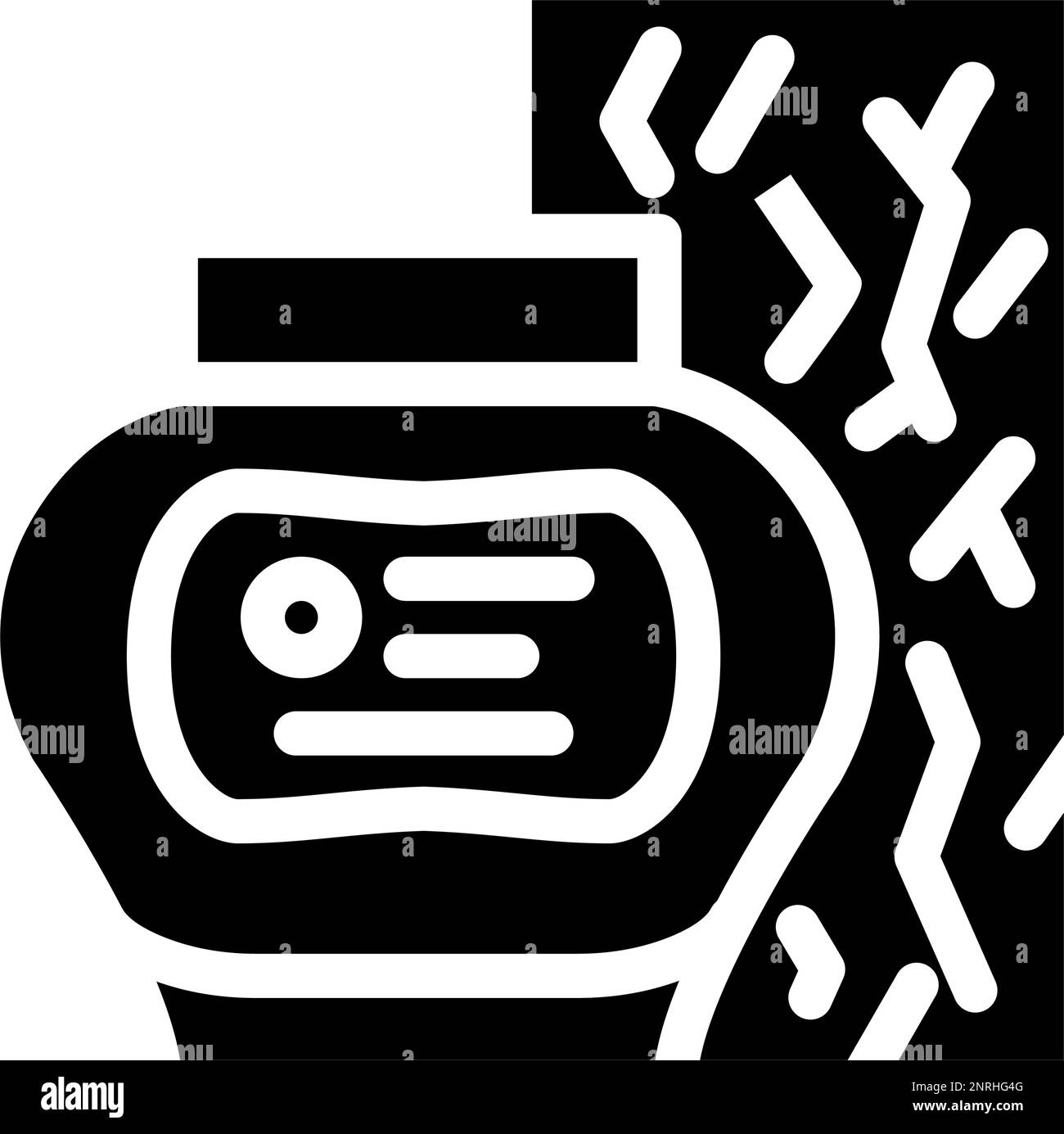 Dry skin glyph icon Black and White Stock Photos & Images - Alamy